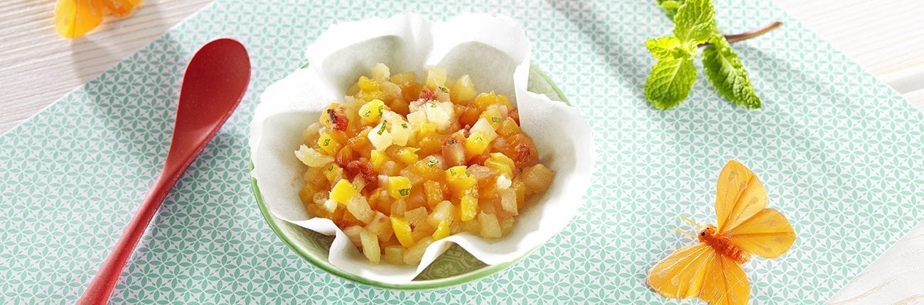 Recette bébé 12 mois : Fruits cuits en papillote | Blédina