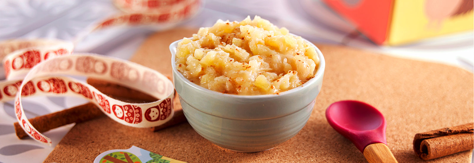 Recette bébé 12 mois : Purée, compote pomme raisin sec | Blédina