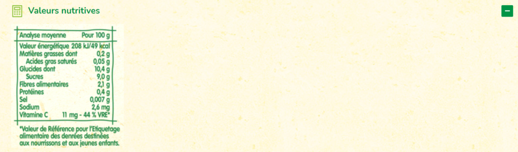 Blédina : où trouver la valeur nutritionnelle de nos produits ...